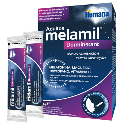 Melamil Dorminstant Melatonina, Triptófano, Magnesio y Vitaminas B 24 ...