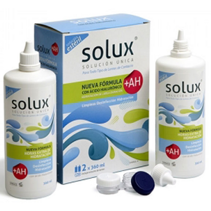 Solux Solución Única +AH 2x360 ml - Atida