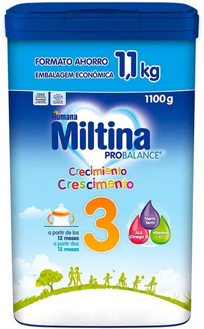 Humana Baby Leche de Crecimiento Miltina 3 Probalance 900 gr - Atida