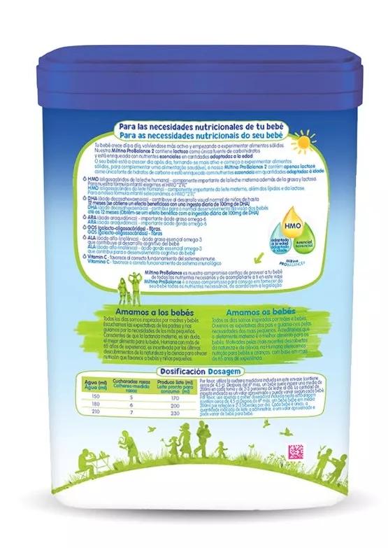 Humana Baby Leche de Continuación Miltina 2 Probalance 800 gr - Atida