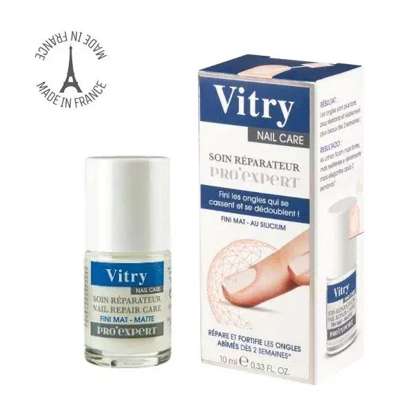Vitry Nail Care Soin Réparateur Ongles Pro Expert Silicium Fini Mat 10ml | Pas cher
