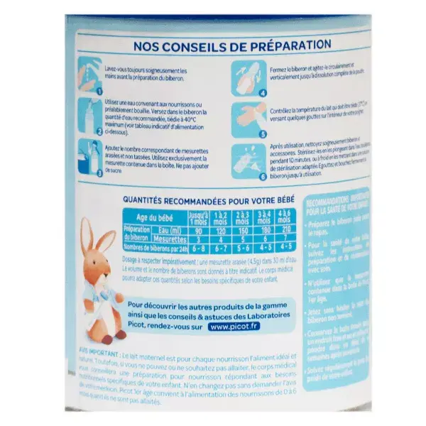 Picot Standard 1er Age 0-6m 400g | petit prix