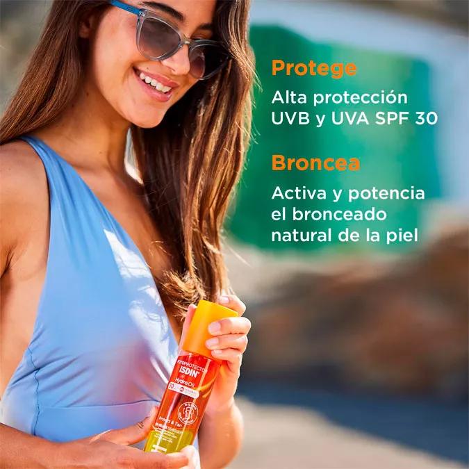 Isdin Fotoprotector Aceite Solar Hydro Oil SPF30 200 ml - Atida