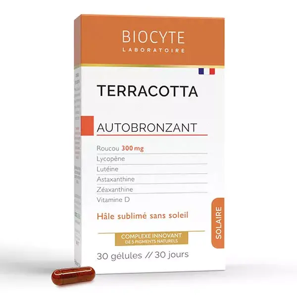 Biocyte Terracotta Cocktail Autobronzant 30 gélules | Prix bas