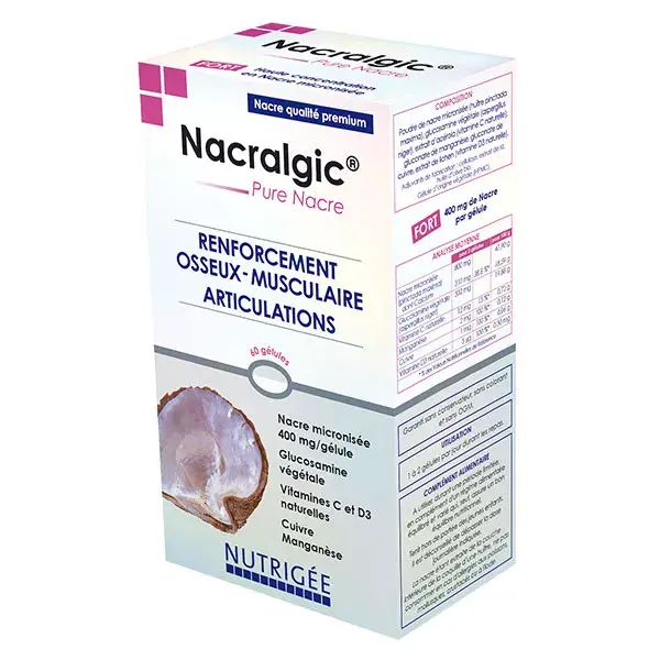 Nutrigée Nacralgic Pure Nacre 60 gélules | Pas cher