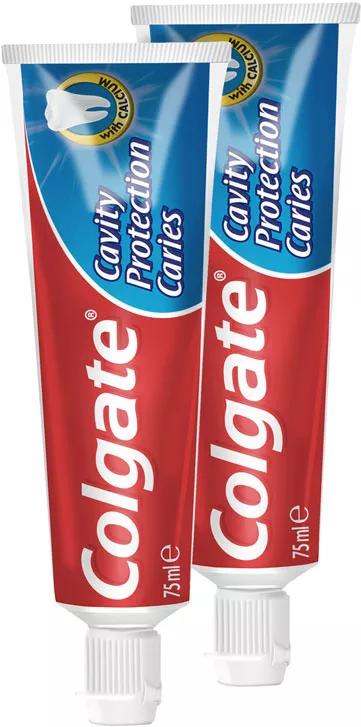 Colgate Protección Caries Pasta de Dientes con Calcio 2x75 ml Online|Atida
