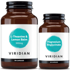 Viridian Magnesium Bisglycinate 140mg 60 Vegan Capsules + L-Theanine ...