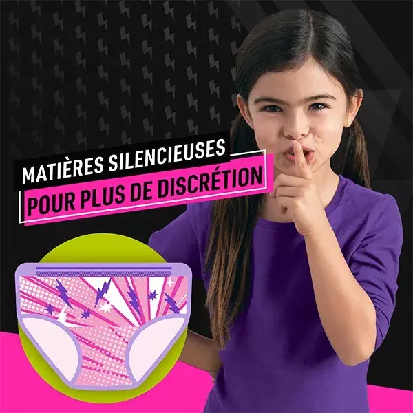 Ninjamas Pyjama Pants Fille 10 Sous Vêtement Absorbant De Nuit 4 7 Ans