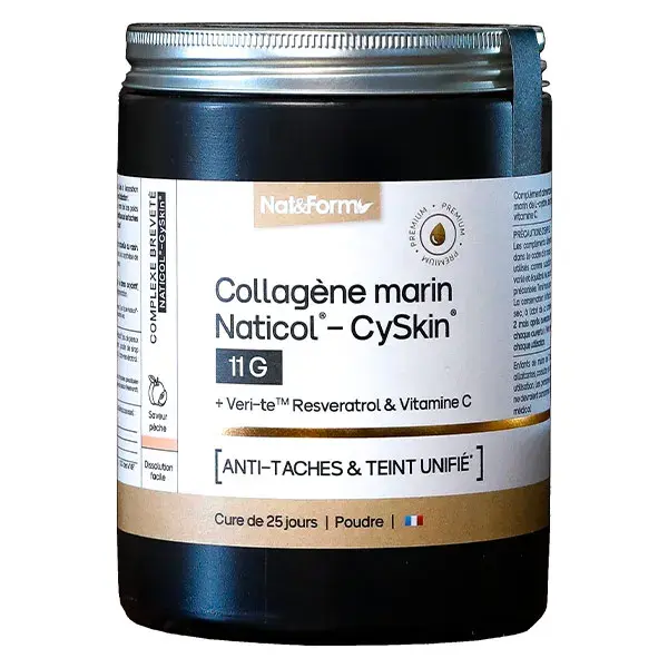 Nat & Form Premium Collagène Marin Naticol® CySkin® Anti-Taches 365g ...