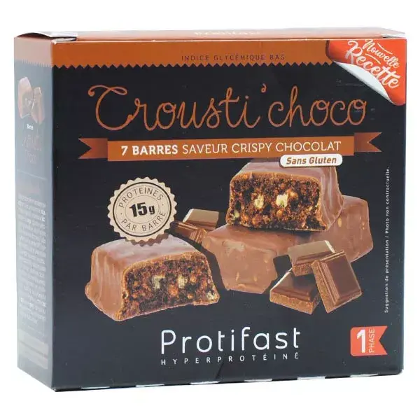 Protifast En-Cas Hyperprotéiné Crousti' Choco 7 barres | Pas cher