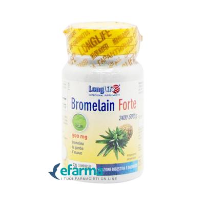 LongLife Bromelain Forte 500 mg Integratore 30 Compresse | Atida eFarma