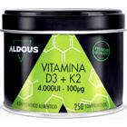 Buy Aldous Bio Vitamin D3+K2 250 Tablets | mifarma.eu