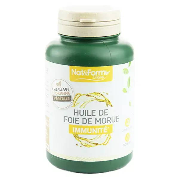 Nat & Form Original Huile de Foie de Morue 200 capsules | Pas cher