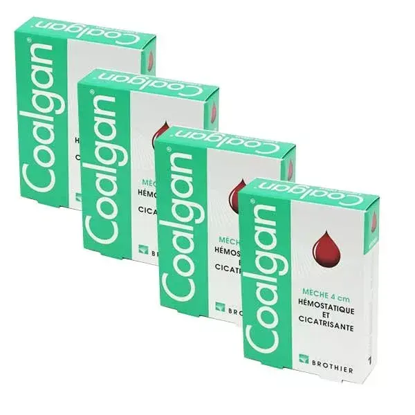 Coalgan Ouate Hémostatique Lot de 4 x 5 sachets | Atida | Santediscount