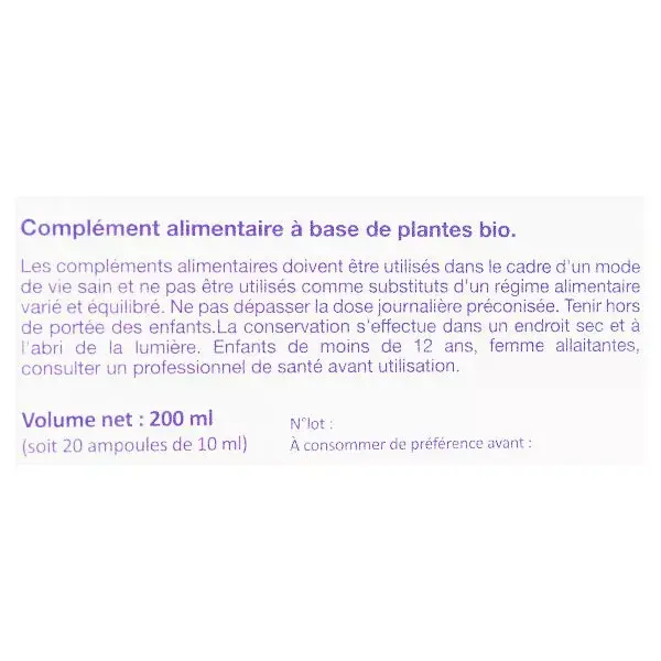 Nat & Form Ampoules Draineur Hépatique Bio 20 ampoules | Pas cher