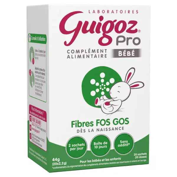 Guigoz® Pro Fibres FOS GOS +0m 20 sachets | Pas cher