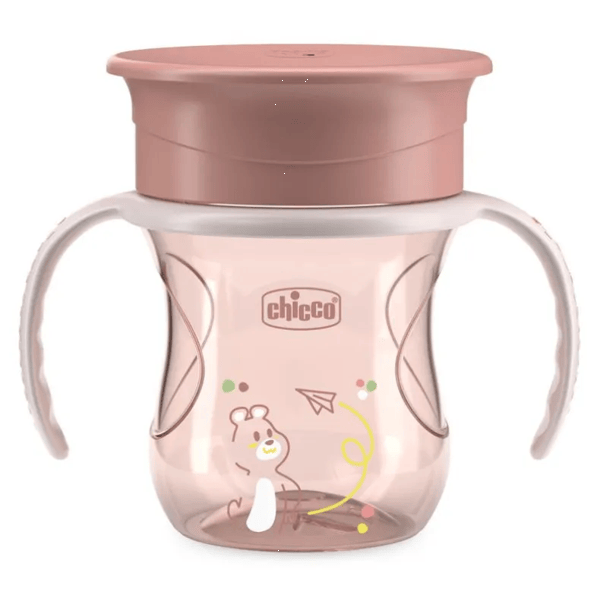Chicco Copo de Treino 360° Rosa +12m 200ml | Átida