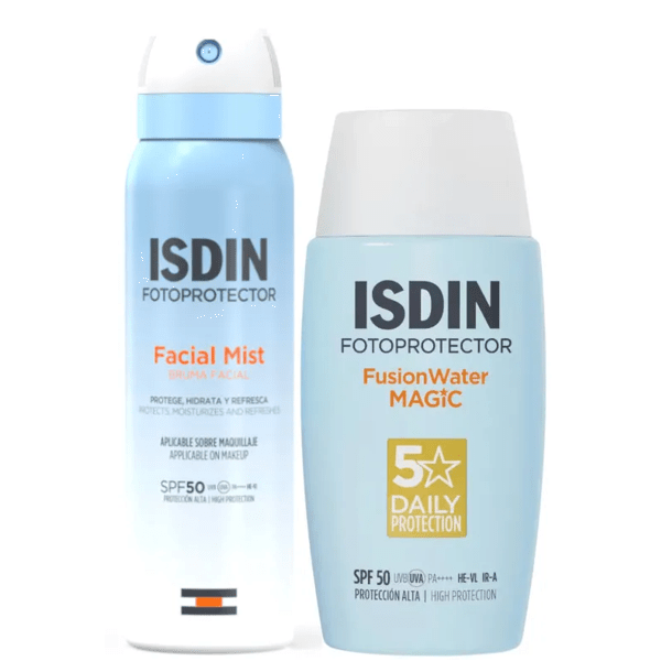 Isdin Fusion Water Magic SPF50 50 ml + Brume Visage SPF50 100 ml