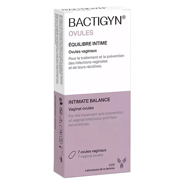 Bactigyn Intimate Balance 7 vaginal ovules | French Parapharmacy