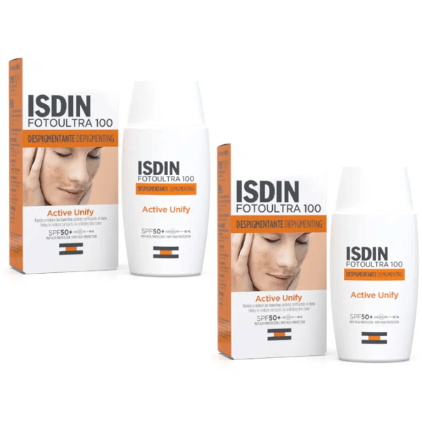 Isdin Fotoultra 100 Active Unify Fusion Fluido Despigmentante 2x50 ml