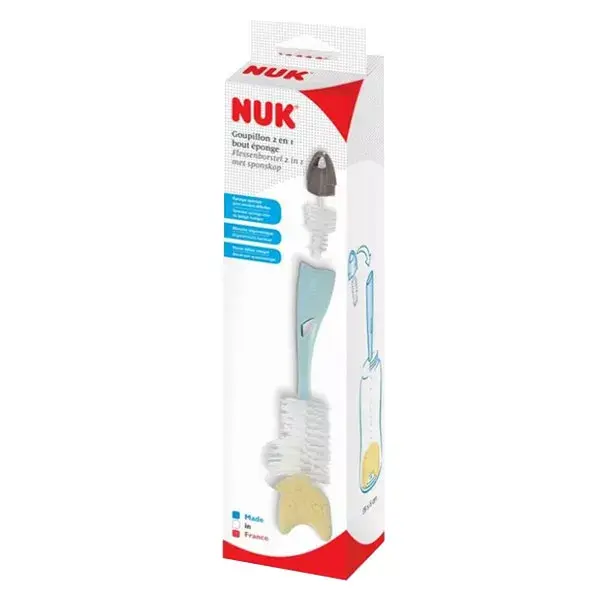 Nuk Bottle Brush 2 in 1 Sponge Tip French Parapharmacy