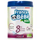 France Bébé Nutrition Lait de Croissance 3ème Âge Bio 800g