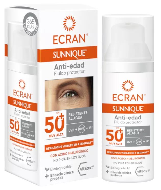 Ecran Sunnique Fluido Antiarrugas SPF50+ 50 ml | Atida