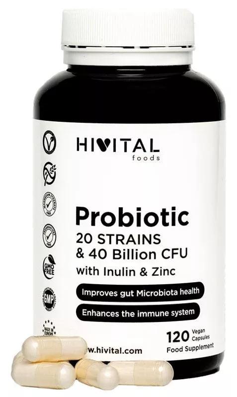 Hivital Probiótico 20 Cepas 40 Mil Milhões UFC 120 Cápsulas - Atida
