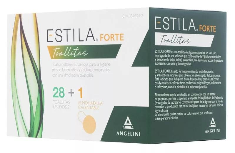Estila Toallitas Oculares Forte 28 uds + 1 Almohadilla Calentable - Atida