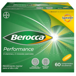 Berocca Performance Vitaminas y Rendimiento Bayer 60 Comprimidos - Atida