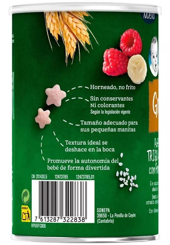 Gerber Puff Snack Orgánico de Cereales y Frambuesa 35 gr - Atida