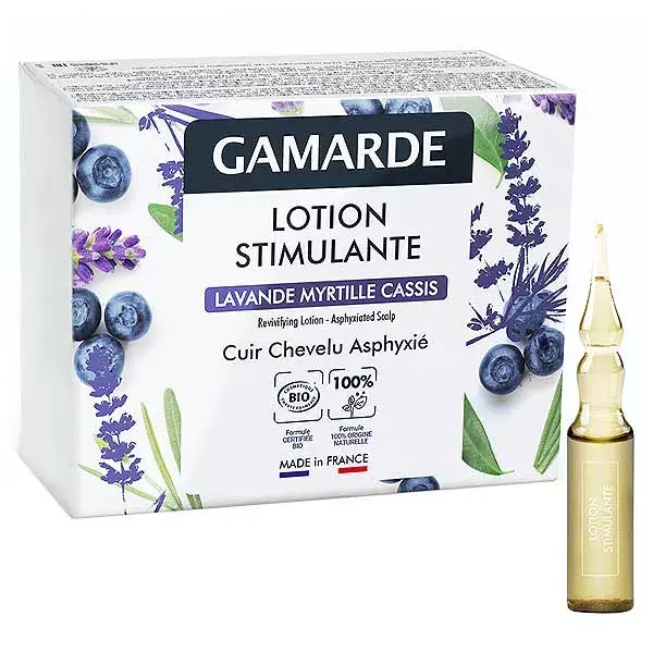Gamarde Capillaire Lotion Stimulante Lavande Myrtille Cassis Bio 6x5ml ...