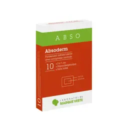 Marque Verte Absoderm Pansements Stérile 5cm x 7cm 10 Unités | Bas prix