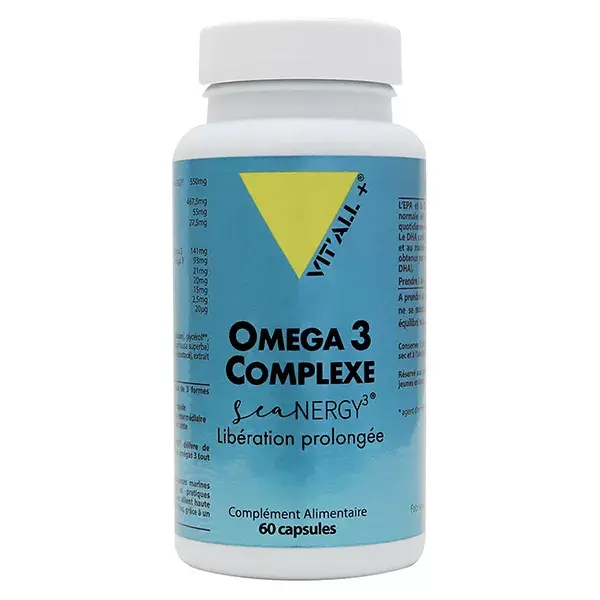 Vitall+ OMEGA 3 COMPLEXE SeaNERGY3 Libération prolongée 60 capsules ...
