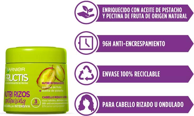 Garnier Fructis Nutri Rizos Contouring Mascarilla Pelo Rizado u ...