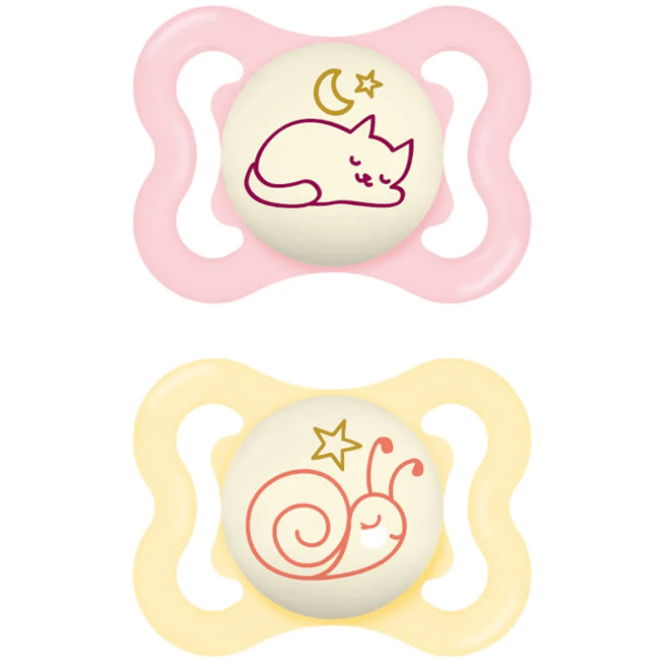 MAM Supreme Night Bright Pink Pacifier 2-6m 2 pcs | Atida