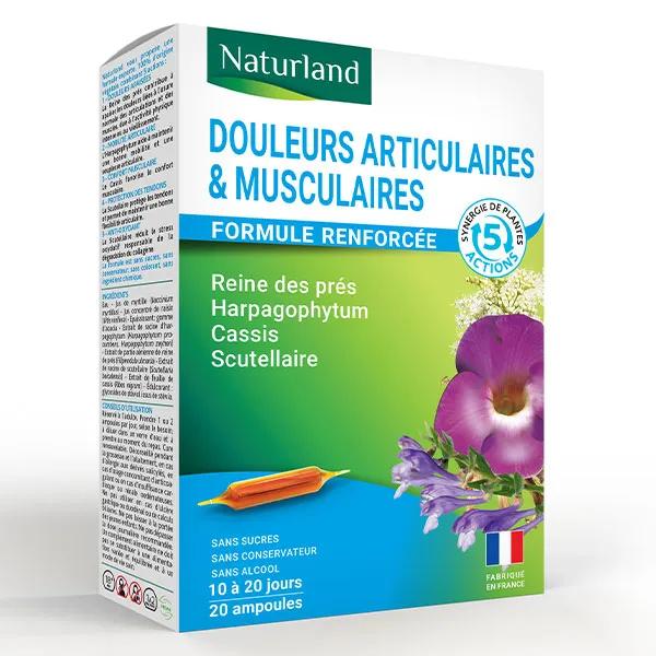 NATURLAND DOULEURS ARTICULAIRES ET MUSCULAIRES 20 ampoules.x10 ml ...