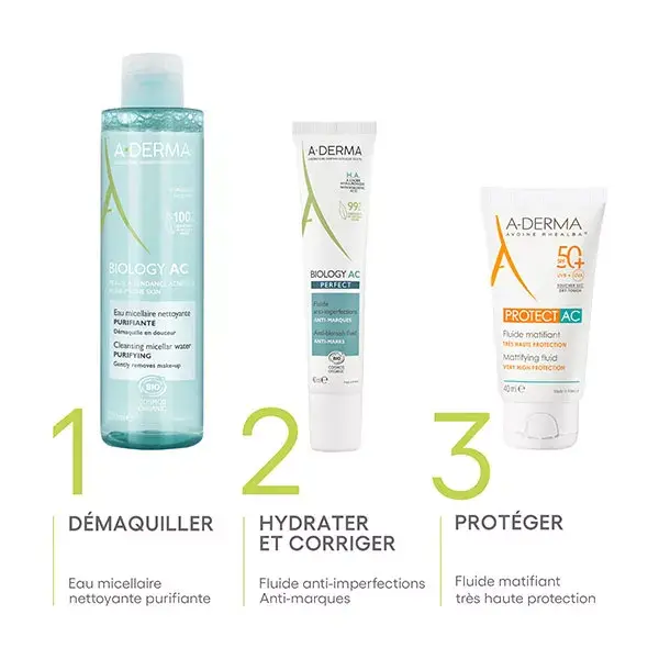 A-Derma Biology AC Perfect Fluide Anti-Imperfections Anti-Marques 40 ml ...