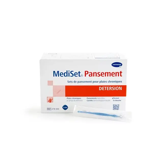 MEDISET© DETERSION - Set de pansement pour plaies chroniques - Boîte de ...
