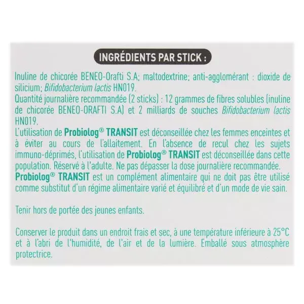Probiolog Fibre Transit 30 sachets | Prix bas
