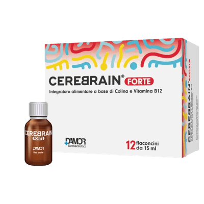 Cerebrain Forte Integratore Sistema Nervoso e Memoria 12 Flaconcini ...