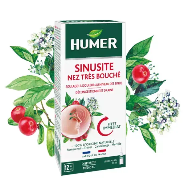 Humer Sinusite Nez Très Bouché 15ml | Prix discount