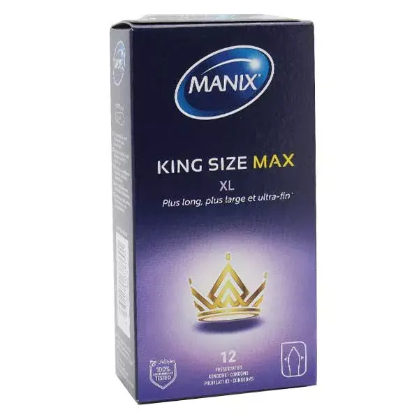 Manix King Size Max 12 préservatifs | petit prix
