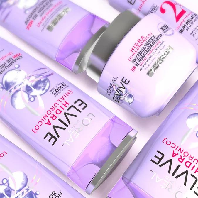 LOreal Paris Elvive Champú Hidra Hialurónico 72h Hidratación 370 ml - Atida