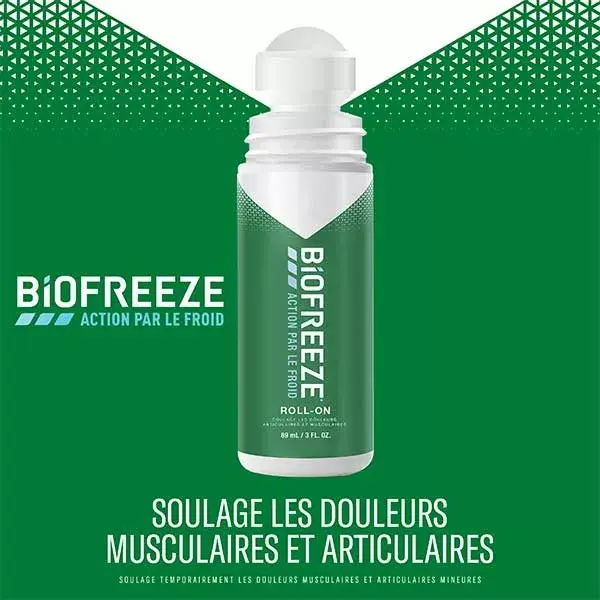 Biofreeze Gel Action par le Froid Muscles et Articulations Roll-on Lot ...