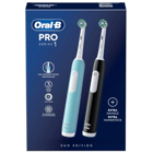 Oral-B Pro Duplo 1 Escova de Dentes Elétrica Preta + Azul - Atida