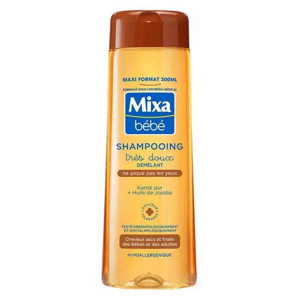 Mixa Bébé Shampooing Démêlant Très Doux Karité 300ml | Pas cher