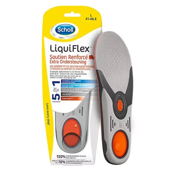 Scholl Semelles LiquiFlex Soutien Renforcé Chaussures Hommes Pointure ...