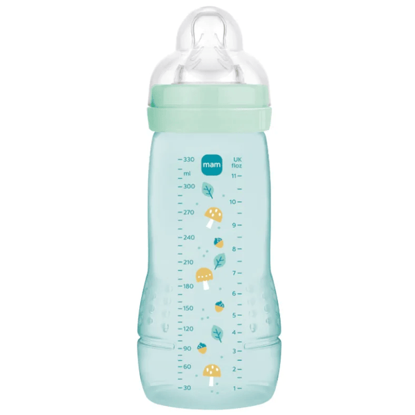 MAM Biberón Easy Active Líquidos Espesos Azul Brillante +6m 330 ml