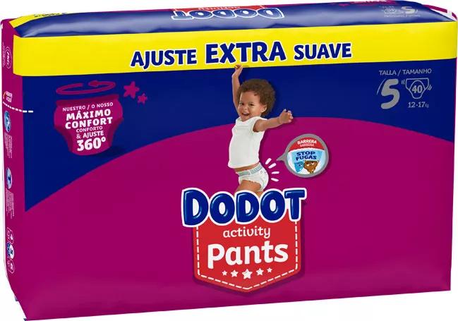 Dodot Activity Pants Pañal-Braguita Extra T5, 12-17 Kg 40 Uds - Atida